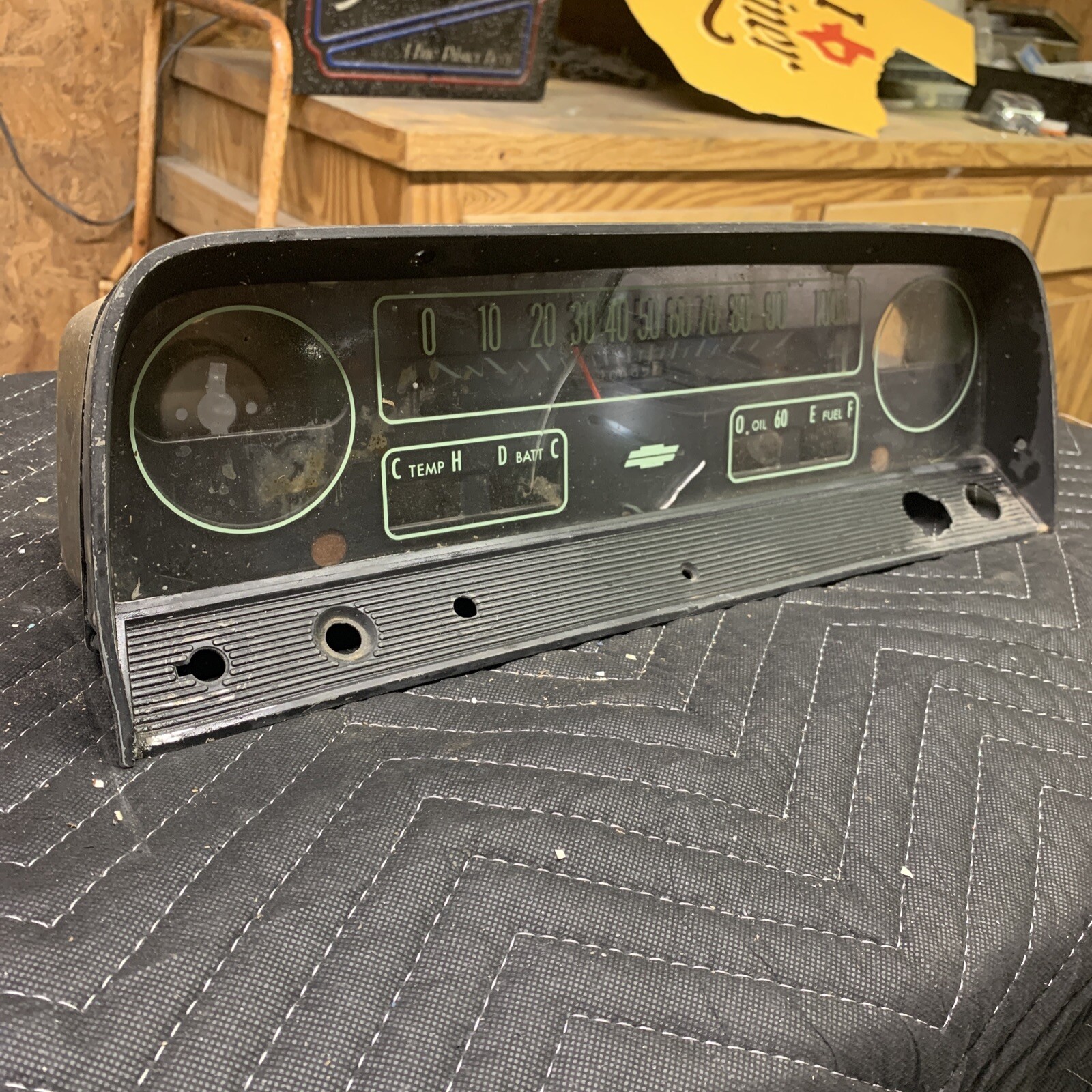 1964 65 66 Chevy deluxe instrument cluster Pickup Truck c10 k10 64-66 ...
