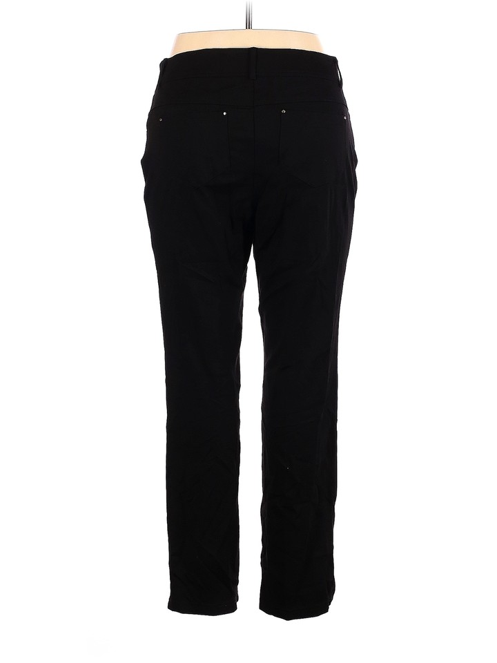 89th + Madison Women Black Casual Pants 16 | eBay