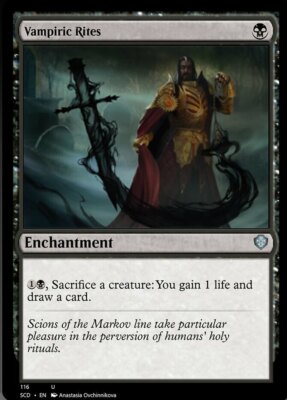 MTG-4x-Near Mint, English-Vampiric Rites-Commander: Starter Decks | eBay