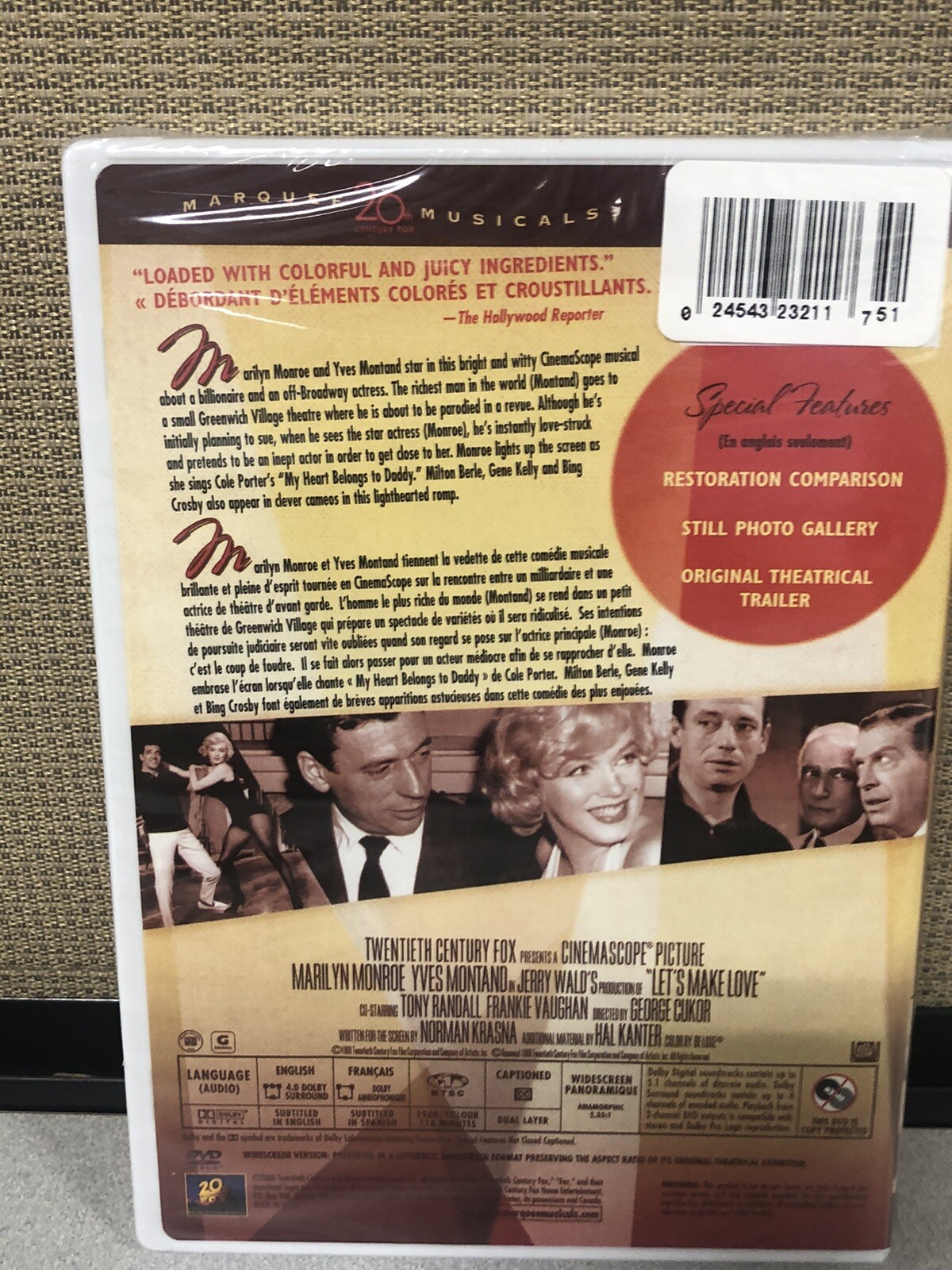 Let's Make Love DVD 2006 Marilyn Monroe Yves Montand WS VG for sale ...