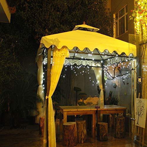 Lalapao 2 Pack Solar String Lights 72ft 22m 200 LED 8 Modes Solar ...