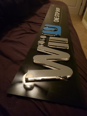 Original Nintendo Wii U Retail Store *Walmart* Light Box Sign. RARE ...