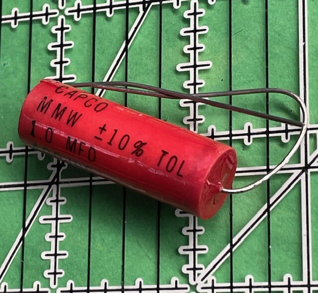 1uF 400v AXIAL Metallized Polyester Capacitor 10% Red Audio 2pcs | eBay