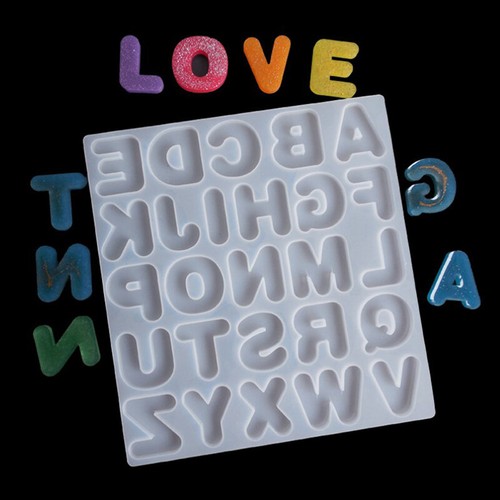 Silicone Cake Mold 26 English Alphabet Letters Chocolate Ice Cube Candy ...