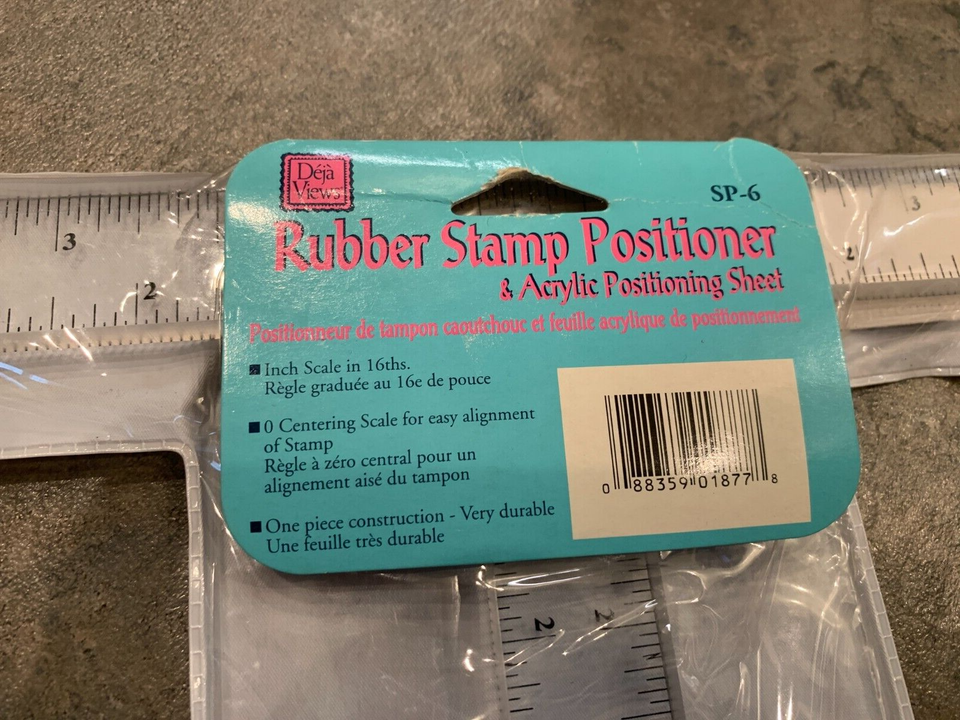 Deja Views Rubbert Stamp Positioner/Acrylic Positioning Sheet | eBay
