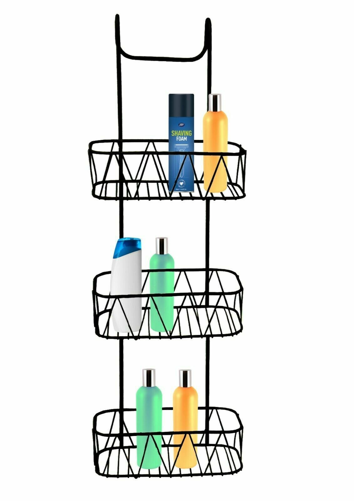 Shower Caddy Bathroom Shelf Tidy Storage Holder Rack Home Office Bath ...