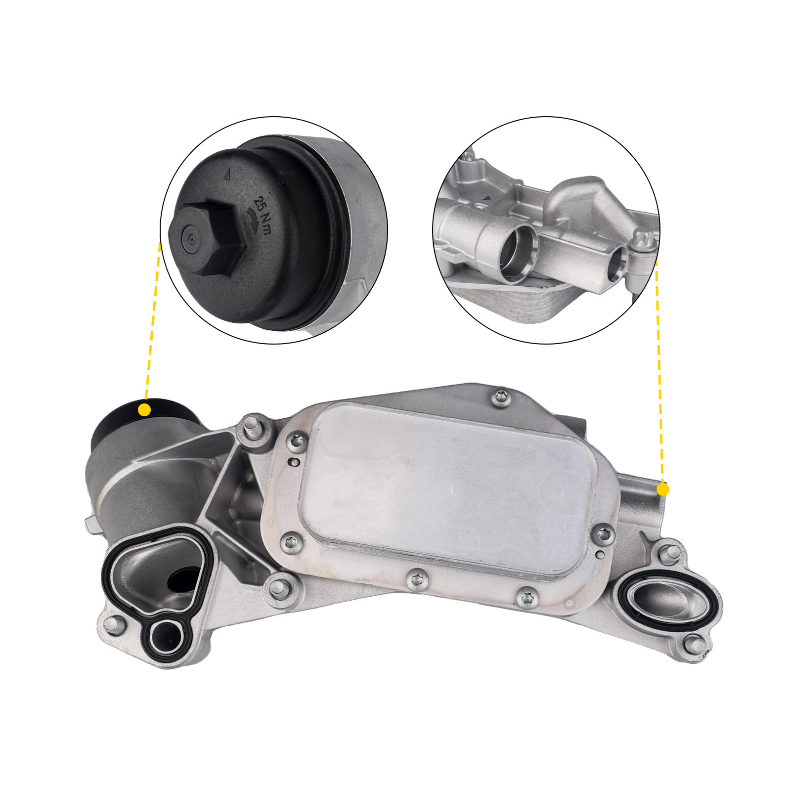 Oil Cooler Filter Housing & Gasket For Vauxhall Astra Vectra Zafira ...