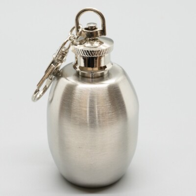 Grenade Belt Clip Hip Flask stainless steel spirits whisky brandy ...