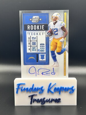 2020 Contenders Optic Joe Reed Rookie Ticket Autograph #188 ~CHARGERS ...