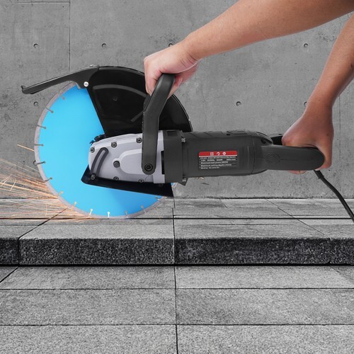 14'' Portable Electric Concrete Saw with Water Pump and Blade Wet/Dry ...