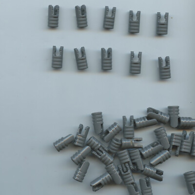 LEGO x 40 Dark Bluish Gray Hinge Cylinder 1 x 2 Locking with 2 Fingers ...