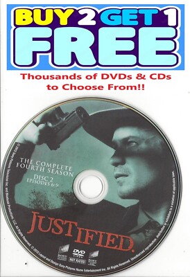 Justified (DVD) Replacement Disc Fourth Season 4 Disc 2 Single Disc ...