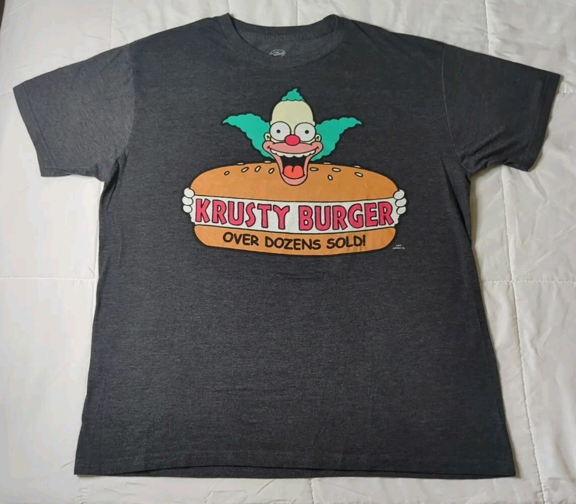 The Simpson's Krusty The Clown "Krusty Burger" T Shir… - Gem