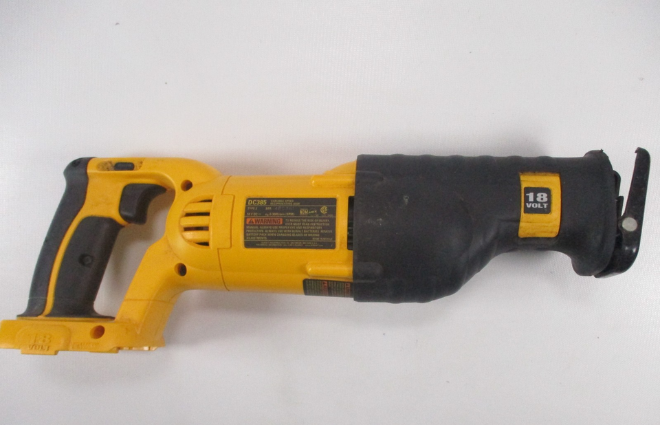 Dewalt DC385 18V Variable Speed Cordless Type 2 Reciprocating Saw Tool ...