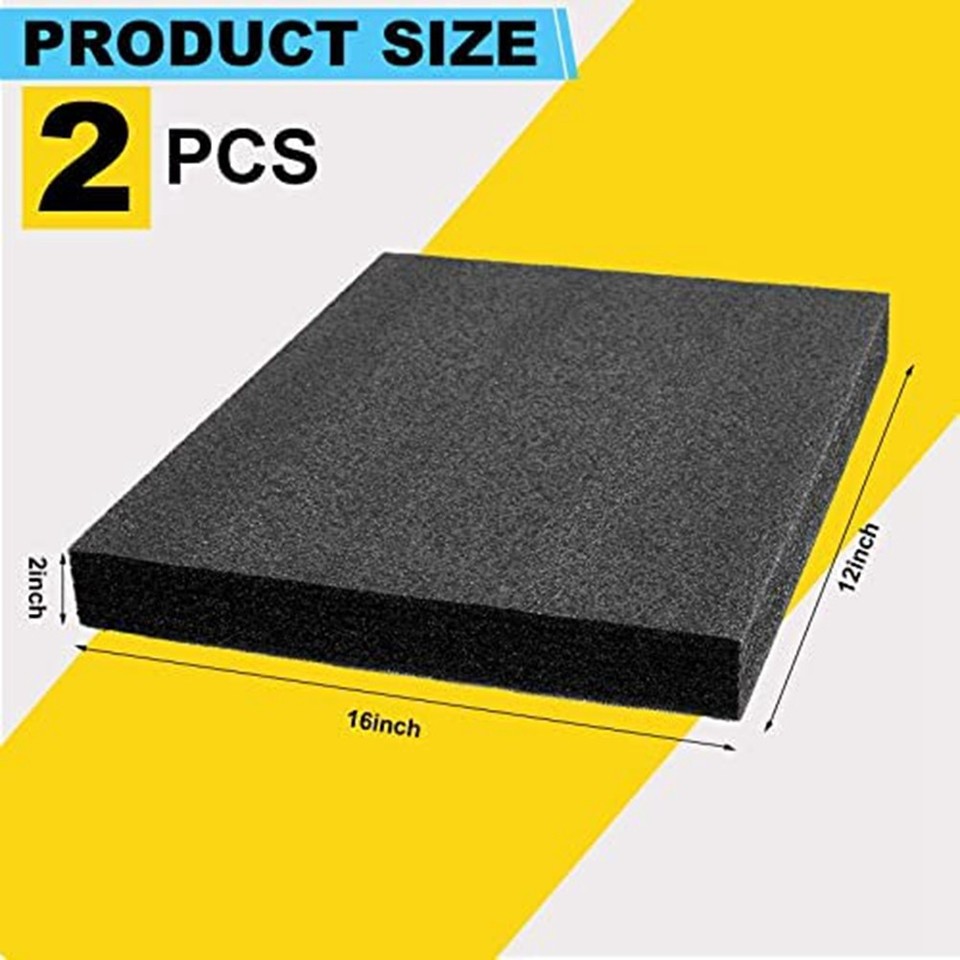 6X(Polyethylene Foam 16X12X2Inch Polyethylene Foam Sheet Thick Foam ...