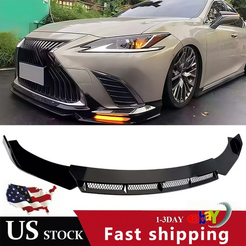 Front Bumper Lip Splitter Spoiler Kit Gloss For Lexus ES250 ES300 ES330 ...