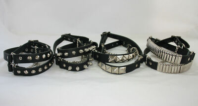 Genuine Real Leather BOOT STRAPS BLACK 5 STYLES PUNK GOTHIC FASHION ...