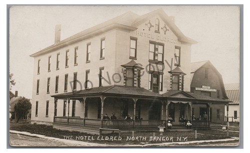 RPPC Hotel Eldred NORTH BANGOR NY Franklin County New York Real Photo ...