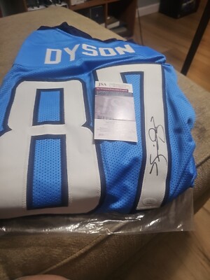 KEVIN DYSON Signed Autograph Custom Jersey - JSA COA - Tennessee Titans ...