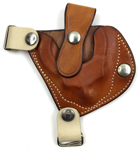 Safariland 341 Brown Leather Shoulder Harness Handcuff Case with 2 ...