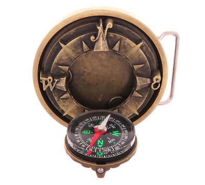 Compass 3D Star Bronze Plated Belt Buckle | eBay