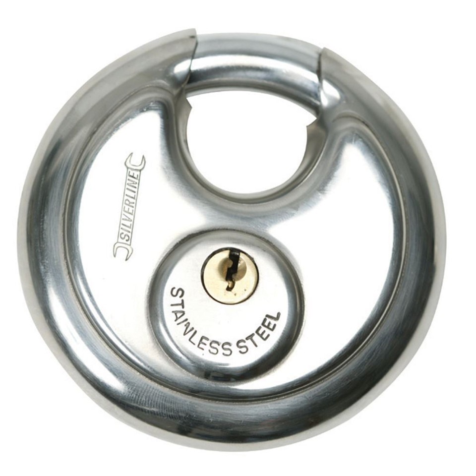 70MM STAINLESS STEEL DISC PADLOCK 292707 | eBay UK
