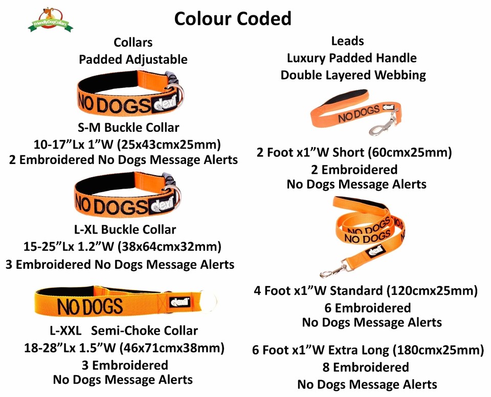 Strong As Leather Colour Coded S M XL Collar Or Lead By Friendly Dog ...