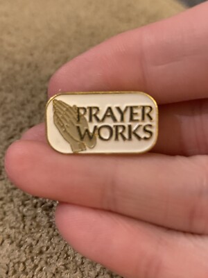 Vintage Prayer Works Gold Tone Enamel Lapel Pin (GW4) | eBay