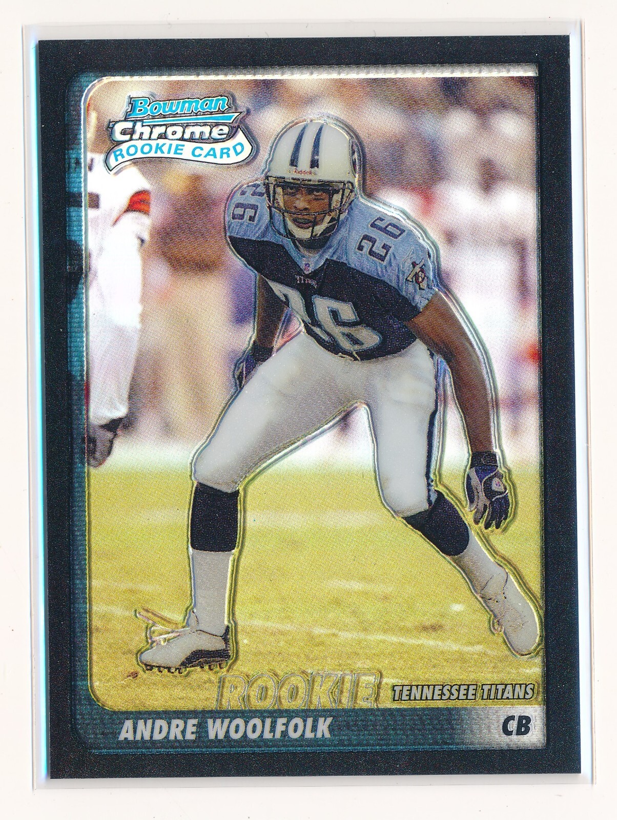 ANDRE WOOLFOLK 2003 BOWMAN CHROME RC REFRACTOR ROOKIE 353/500 ...
