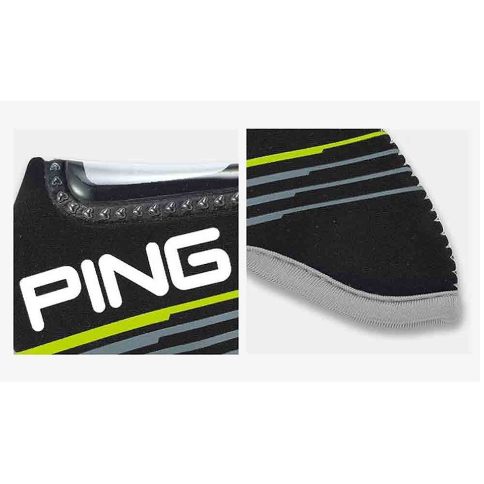 PING Premium Original Golf Iron Club Head Cover(9pcs) Black Neoprene ...