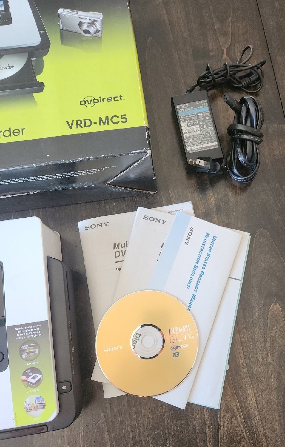 Sony DVD Recorder VRD-MC5 DVDirect Multi-Function VHS to DVD Converter ...