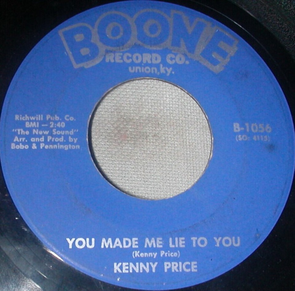 Kenny Price - Pretty Girl, Pretty Clothes, Pretty Sad - Boone Record Co ...