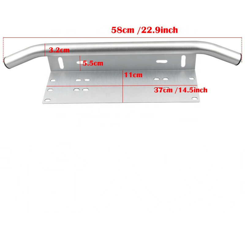 Number Plate Frame BullBar Mount Bracket Car Driving Light Bar Holder ...