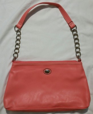 Minicci Pink Salmon purse with Chain strap | eBay