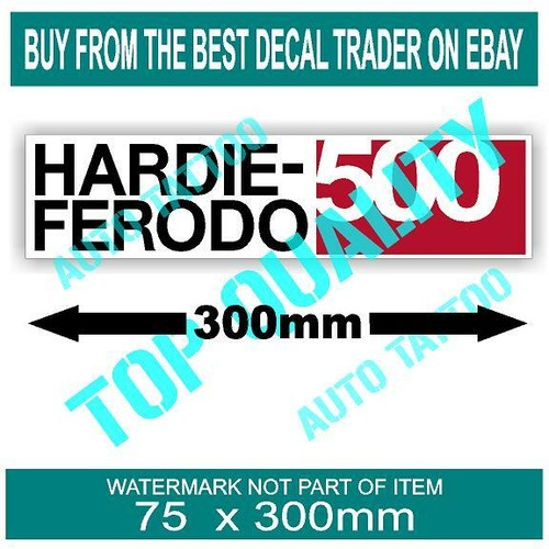 HARDIE FERODO 500 DECAL STICKER BROCK MOTORSPORT RALLY MOTORBIKE ADM ...