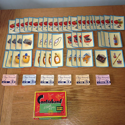 VINTAGE ORIGINAL CONTRABAND CARD GAME SPARE REPLACEMENT CARDS MONEY ...