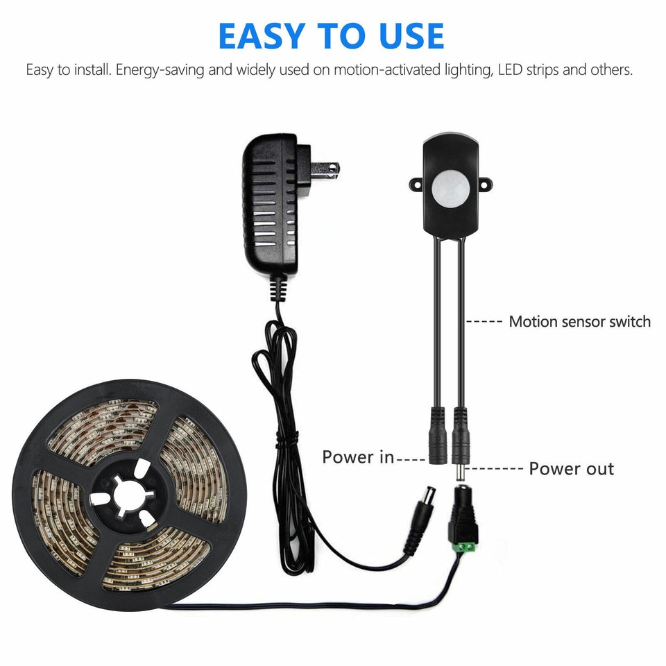 5-24V DC Port Detector Infrared PIR Motion Sensor Switch For Led Light ...