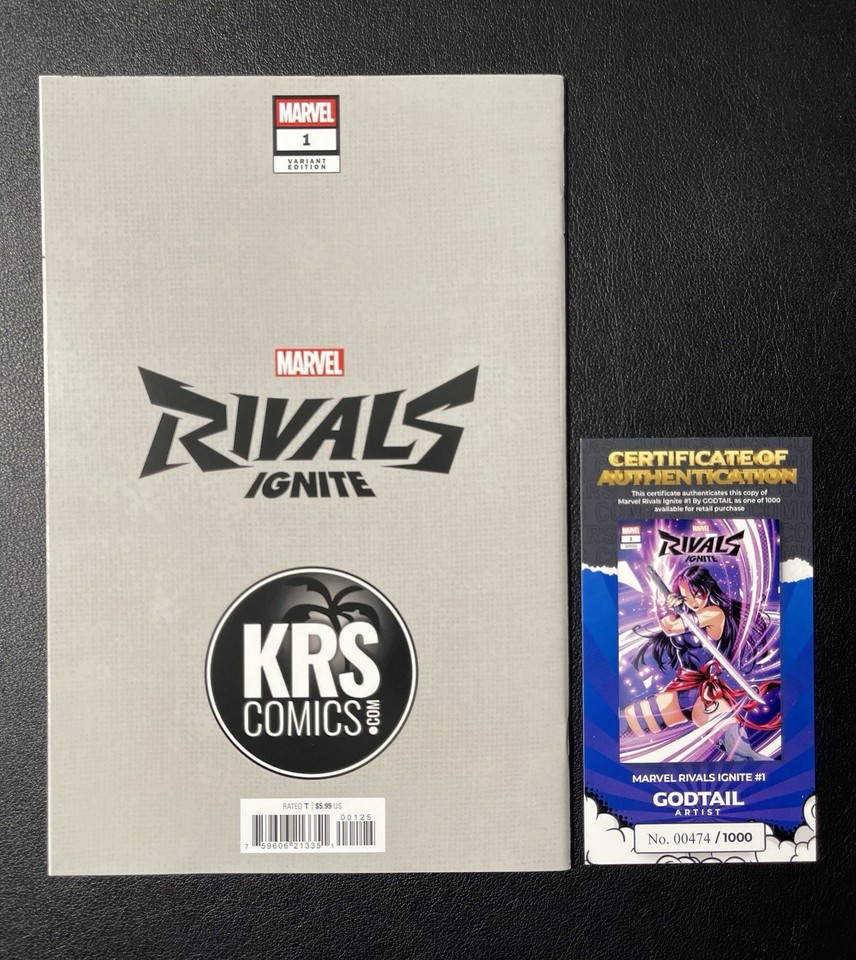 MARVEL RIVALS: IGNITE #1 PSYLOCKE GODTAIL EXCLUSIVE LTD TO 1000 w/ COA ...