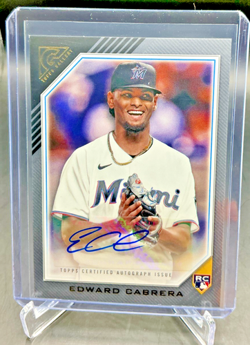 2022 Topps Gallery EDWARD CABRERA RC AUTO Marlins | eBay