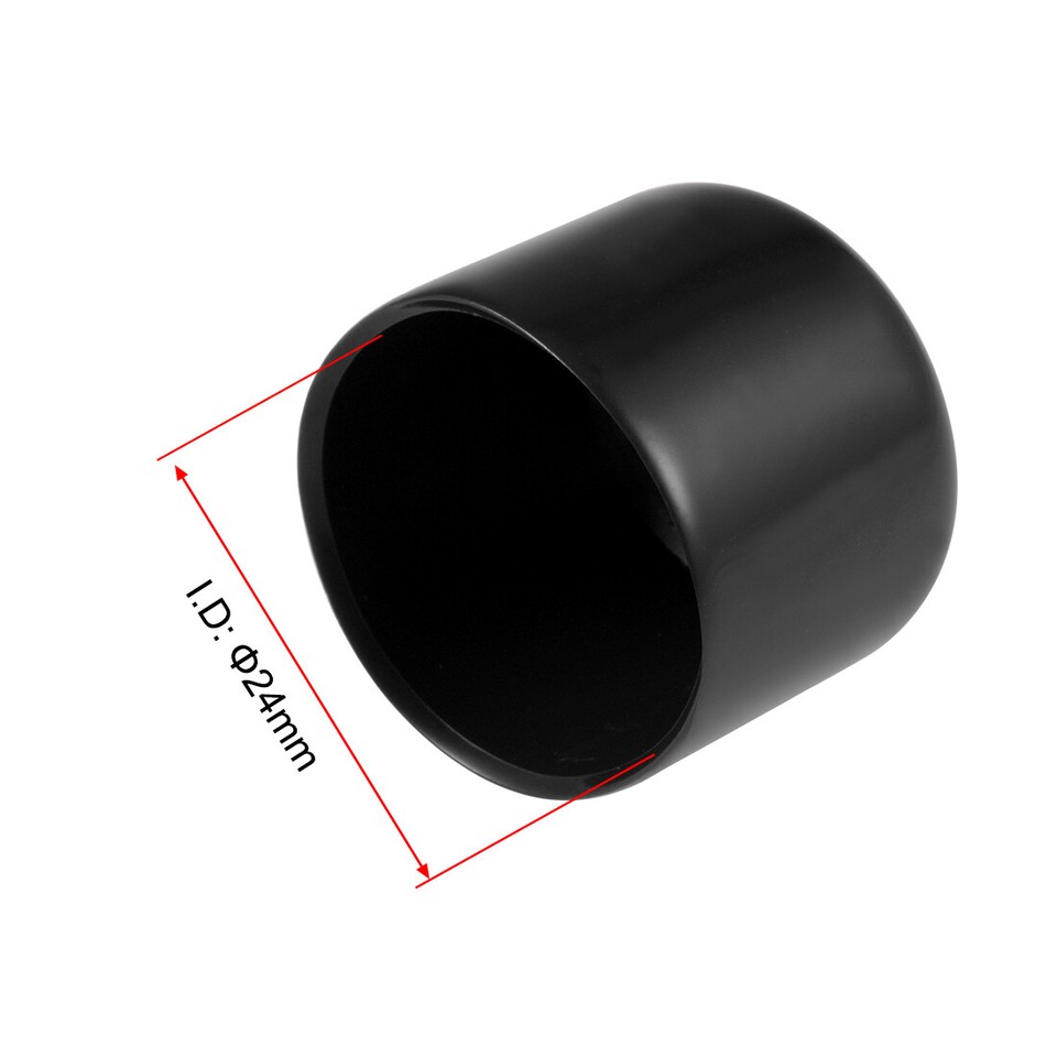 Screw Thread Protectors 15/16" ID Round End Cap Cover Black Vinyl ...