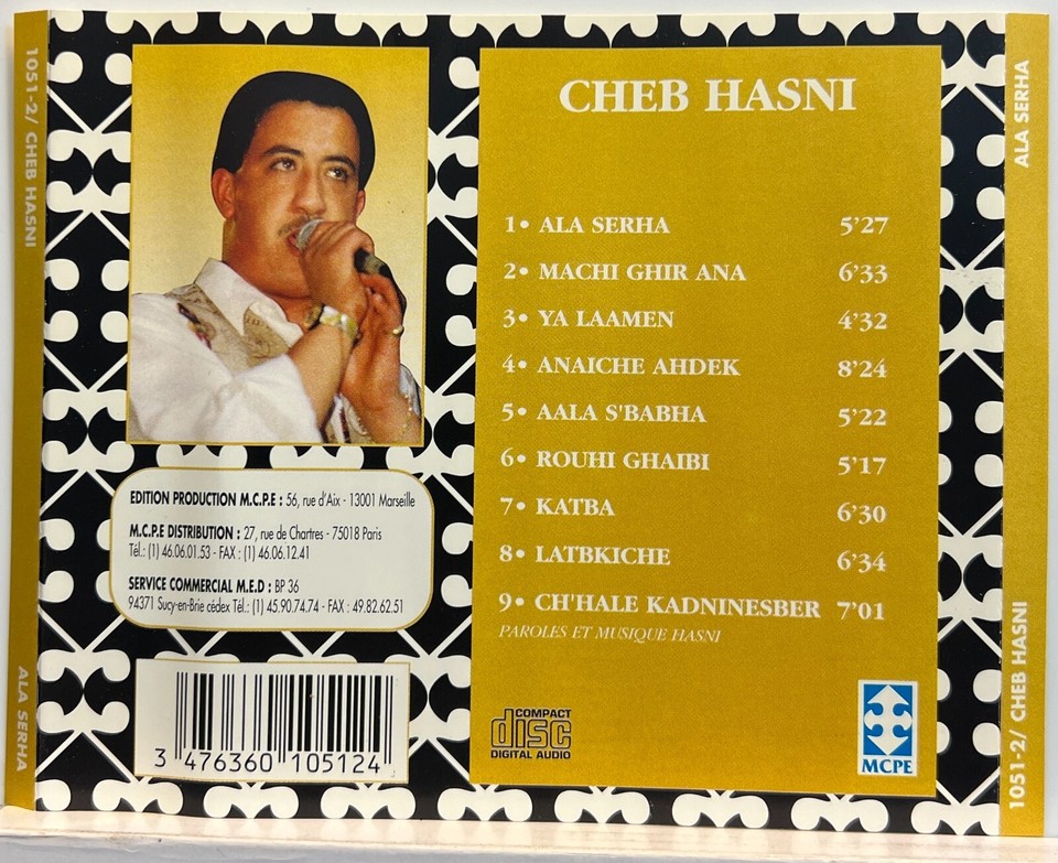 Cheb Hasni : Ala Serha (CD MCPE) *Rare* *Very Good* | eBay