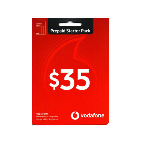 Pre-Paid Sim Cards $35 Vodafone Prepaid Sim Card 4G/5G Enabled | eBay ...