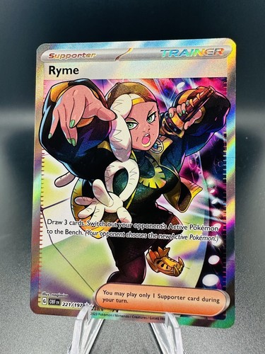 Pokemon TCG - Reverse Holo Ryme 221/197 - Obsidian Flames 2023 | eBay