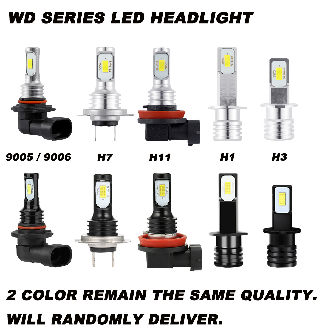 RIDROID LED High/Low Beam Conversion Kit H7 Bulbs Super Bright 6000K ...