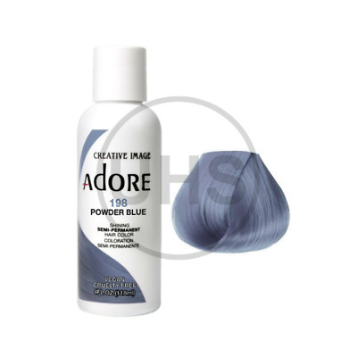 Adore Semi Permanent Powder Blue Hair Colour 198 - 118ml | AUS SELLER ...