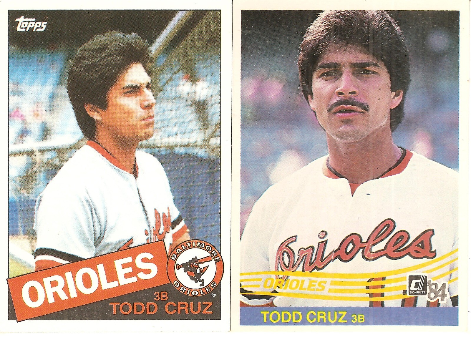 2 DIFFERENT CARD TODD CRUZ BASEBALL CARD LOT 315 | eBay
