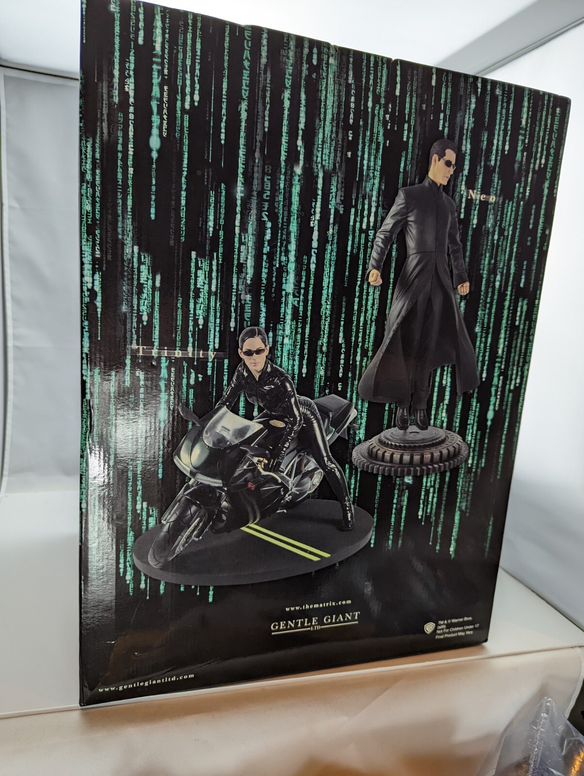 MATRIX RELOADED Trinity on Ducati Motorcycle statue GENTLE GIANT rare ...