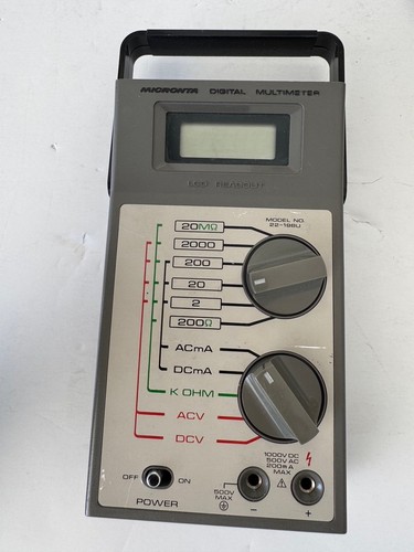 Micronta Model No. 22-198U Digital Multimeter- Vintage | eBay