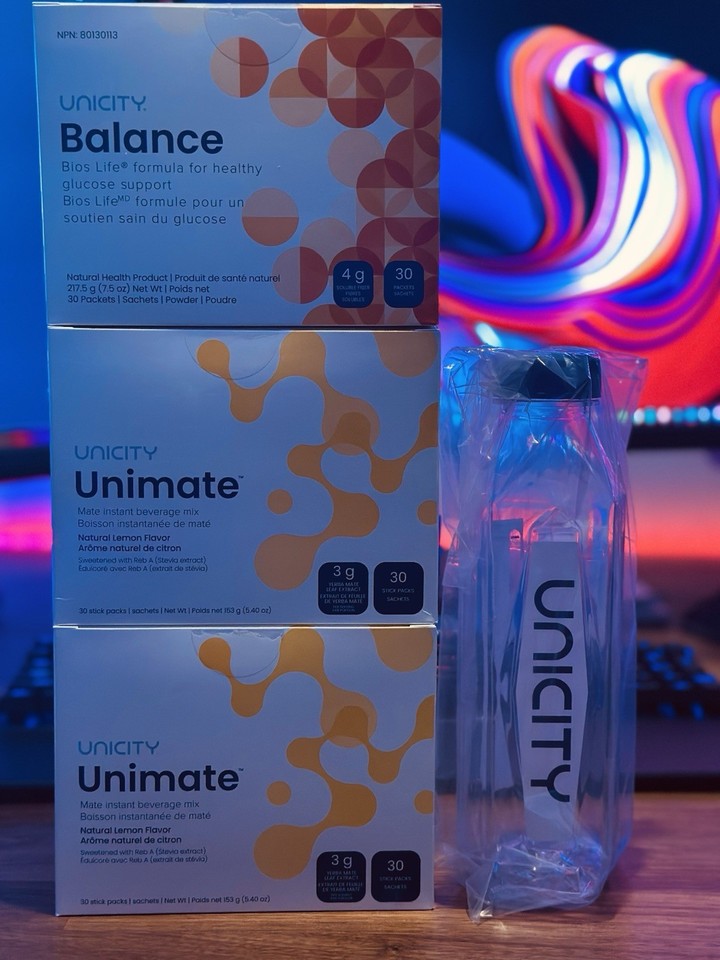 UNICITY Feel Great Pack Balance 30 Stick pack/Unimate 60 Stick pack EXP ...
