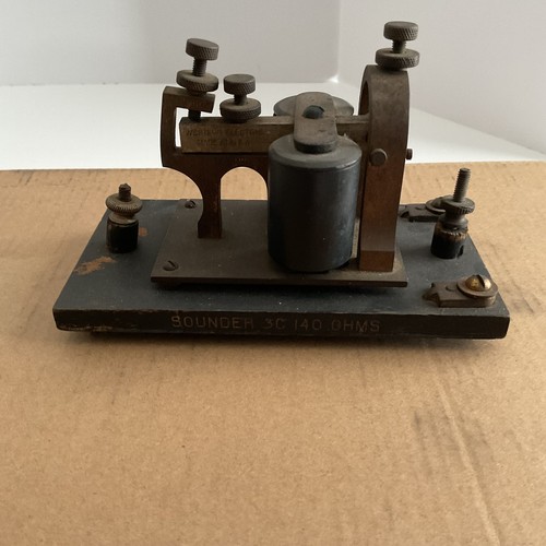 Western Electric 3C Telegraph Sounder 140 Ohms Vintage Morse Code ...